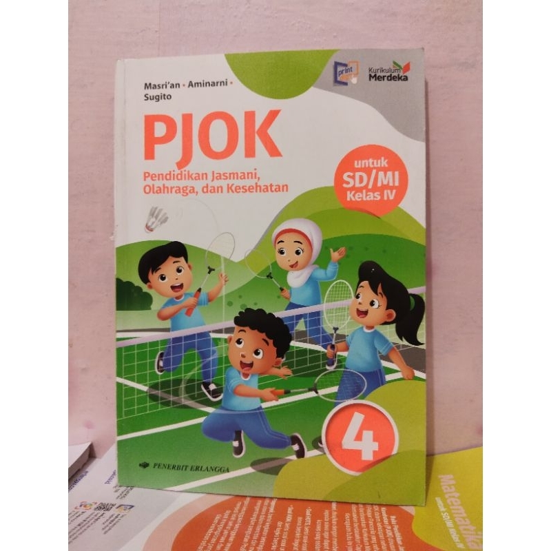 Jual buku pjok/pendidikan jasmani olahraga dan kesehatan/penjaskes/kelas 4/IV sd/mi erlangga ...