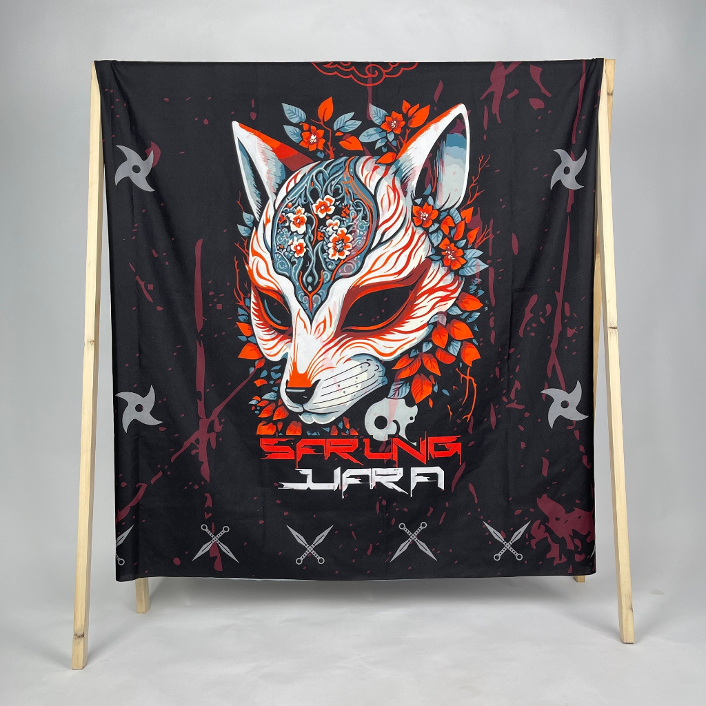 Jual Jazara Sarung Anime sarung Motife Kitsune japan | Shopee Indonesia