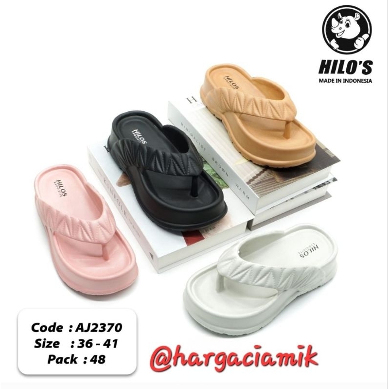 Jual SANDAL JAPIT WANITA HILOS TEBAL MOTIF 2370 size 36-41 | Shopee ...