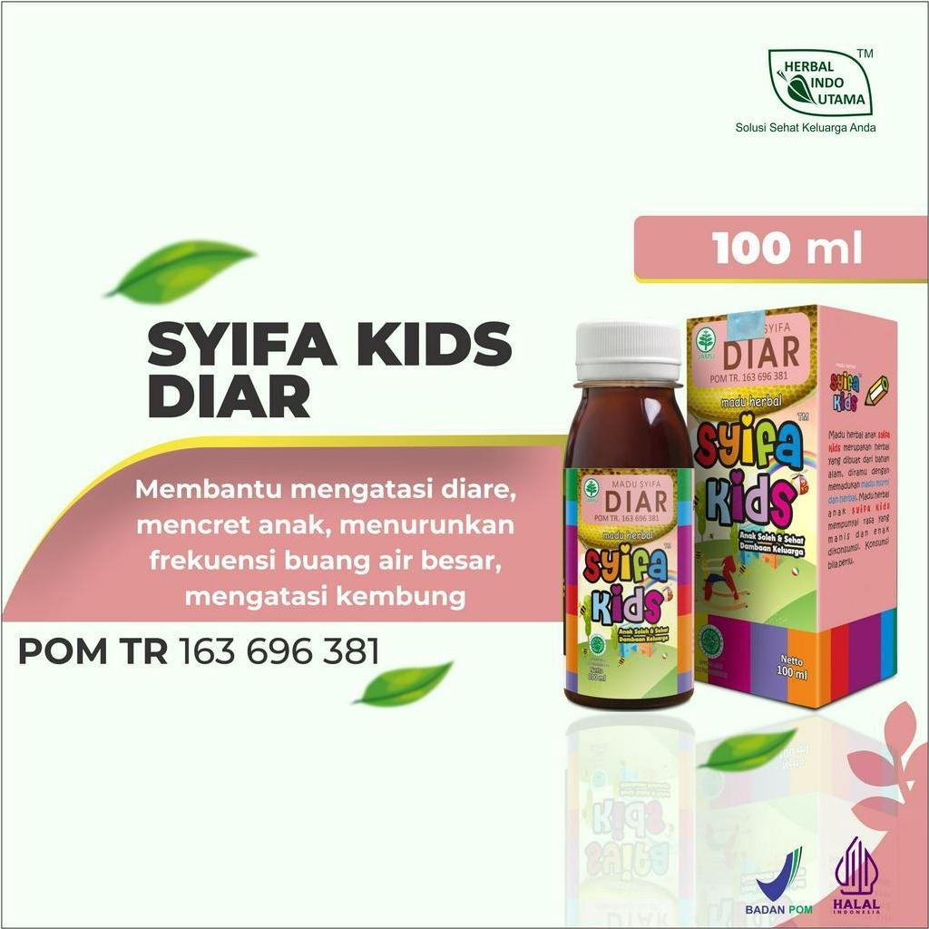 Jual SYIFA KIDS DIAR Madu Obat Diare Anak Sakit Perut Kembung Anak 100 ...