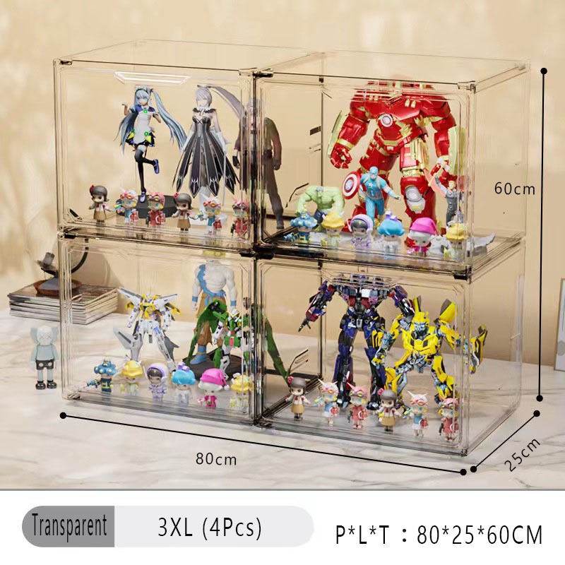 Jual Weme Acrylic Transparent Storage Box/Popmart Display Box/Acrylic ...