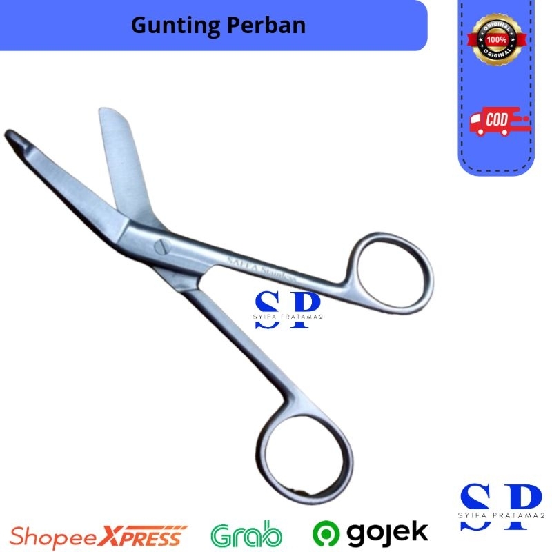Jual Alat Medis Gunting Perban 14cm | 18cm Lister Bandage 14cm ...