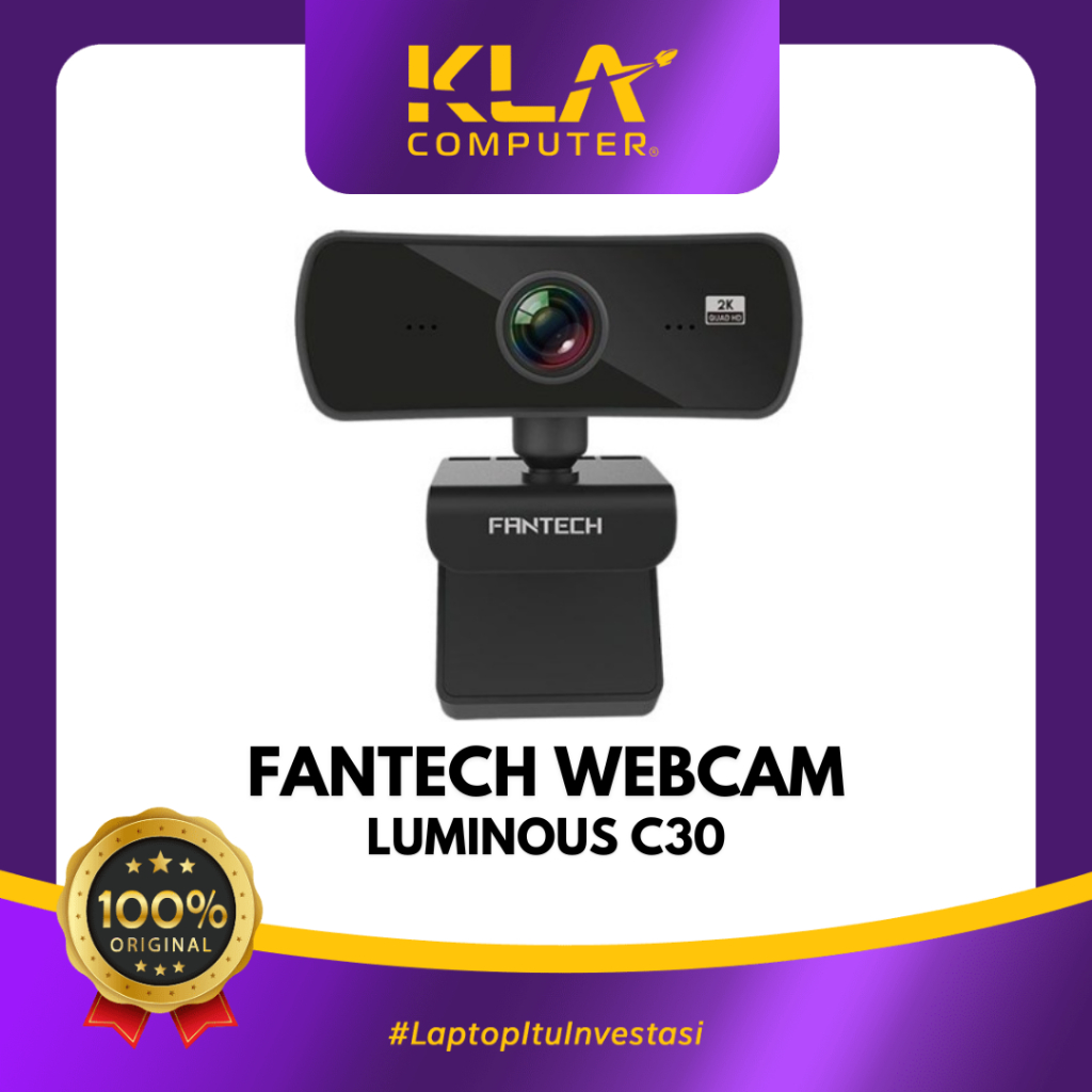 Jual Fantech Luminous C30 Webcam Full QHD 2K 1440P With Microphone ...