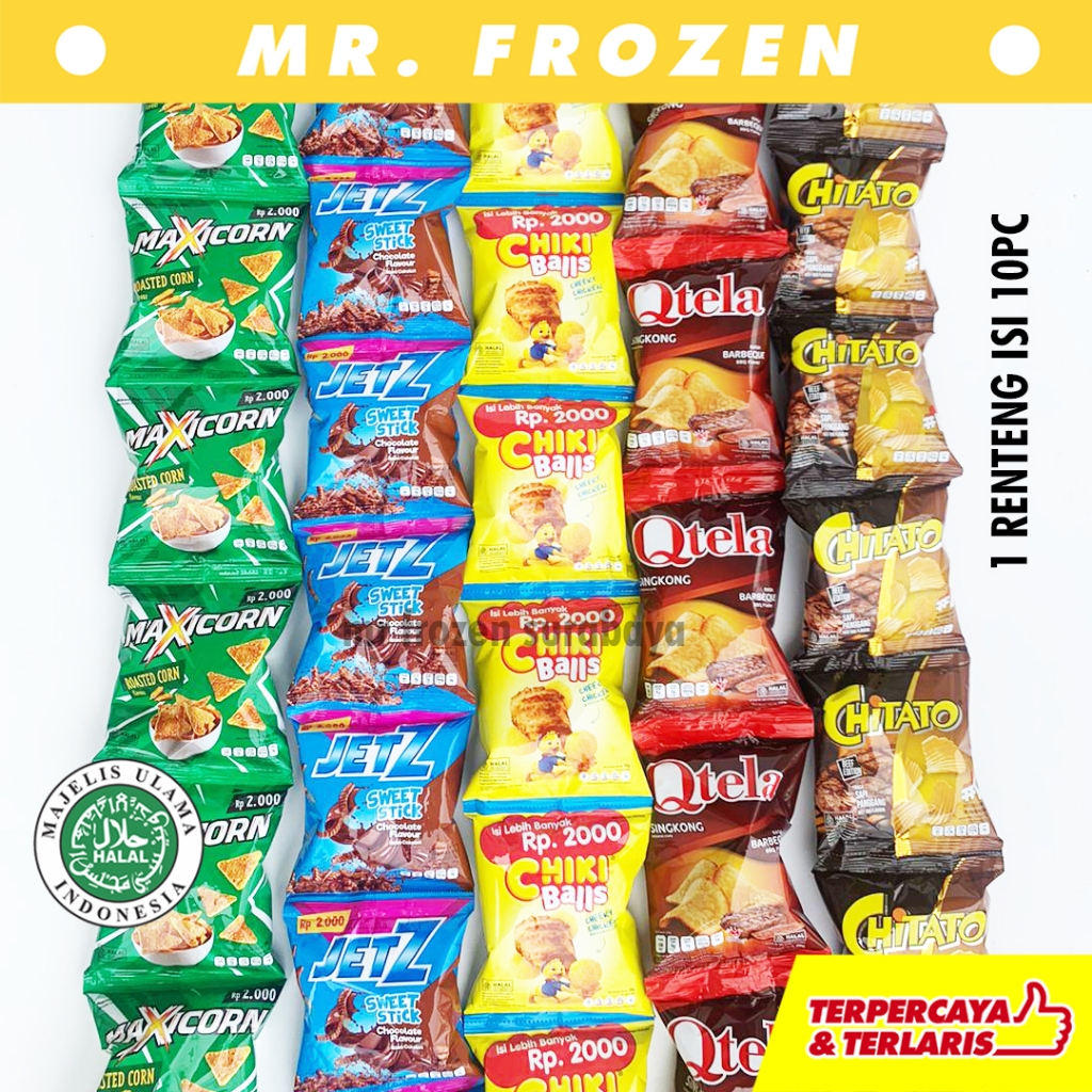 Jual GROSIR - SNACK RENCENG FRECH FRIES / CHITATO / CHIKI BALLS ...
