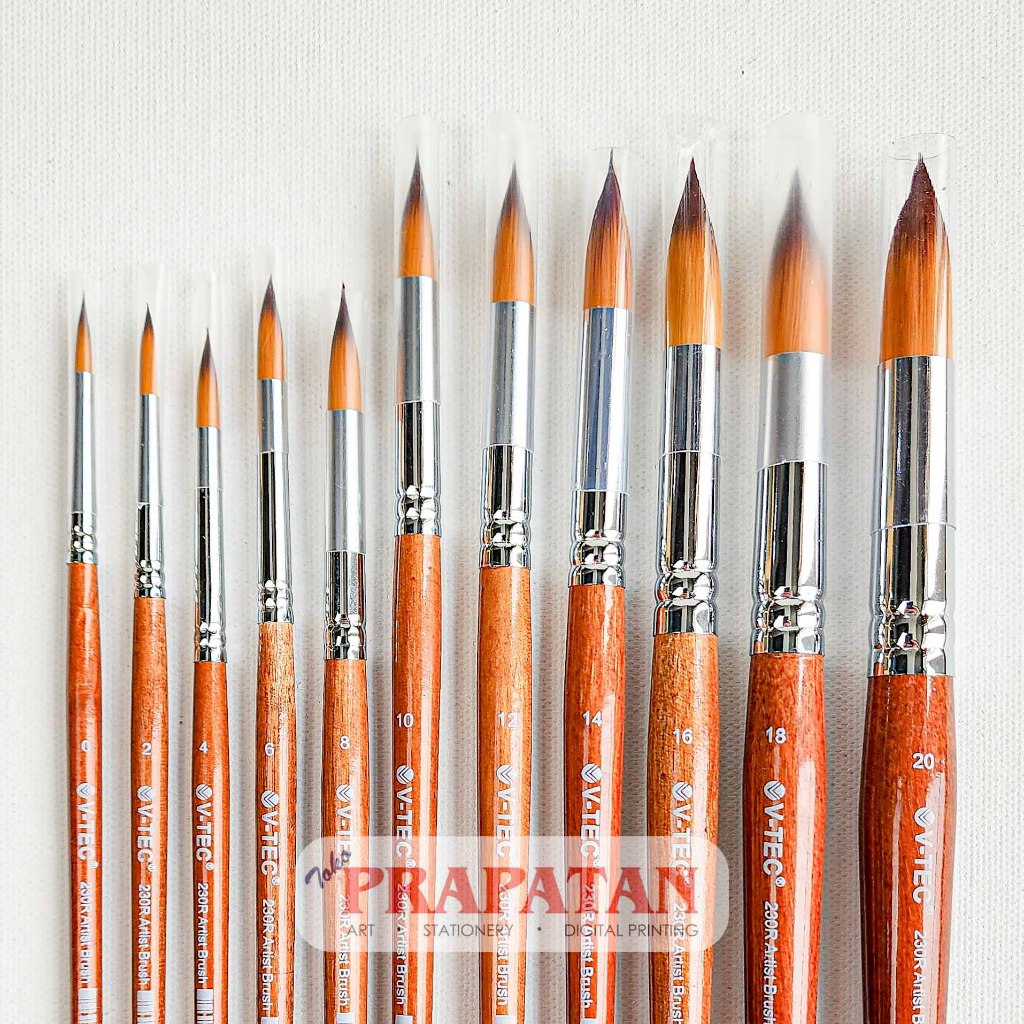 Jual Kuas Lukis V-TEC 230R Round | V-TEC Round Paint Brush | Shopee ...