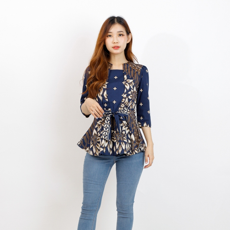 Jual BLOUSE ATASAN BATIK WANITA 311 Mrs1 | Shopee Indonesia