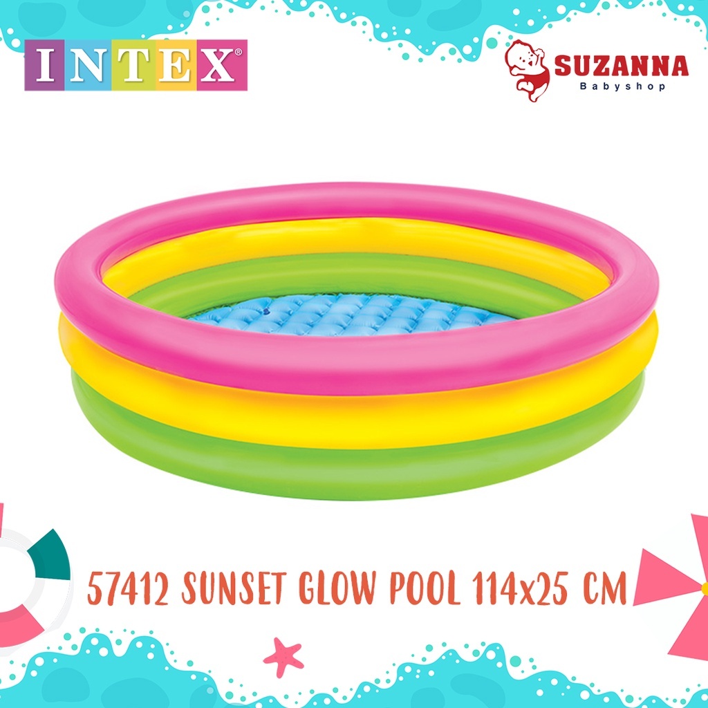 Jual Intex 57412 Sunset Glow Pool 114x25 cm | Shopee Indonesia