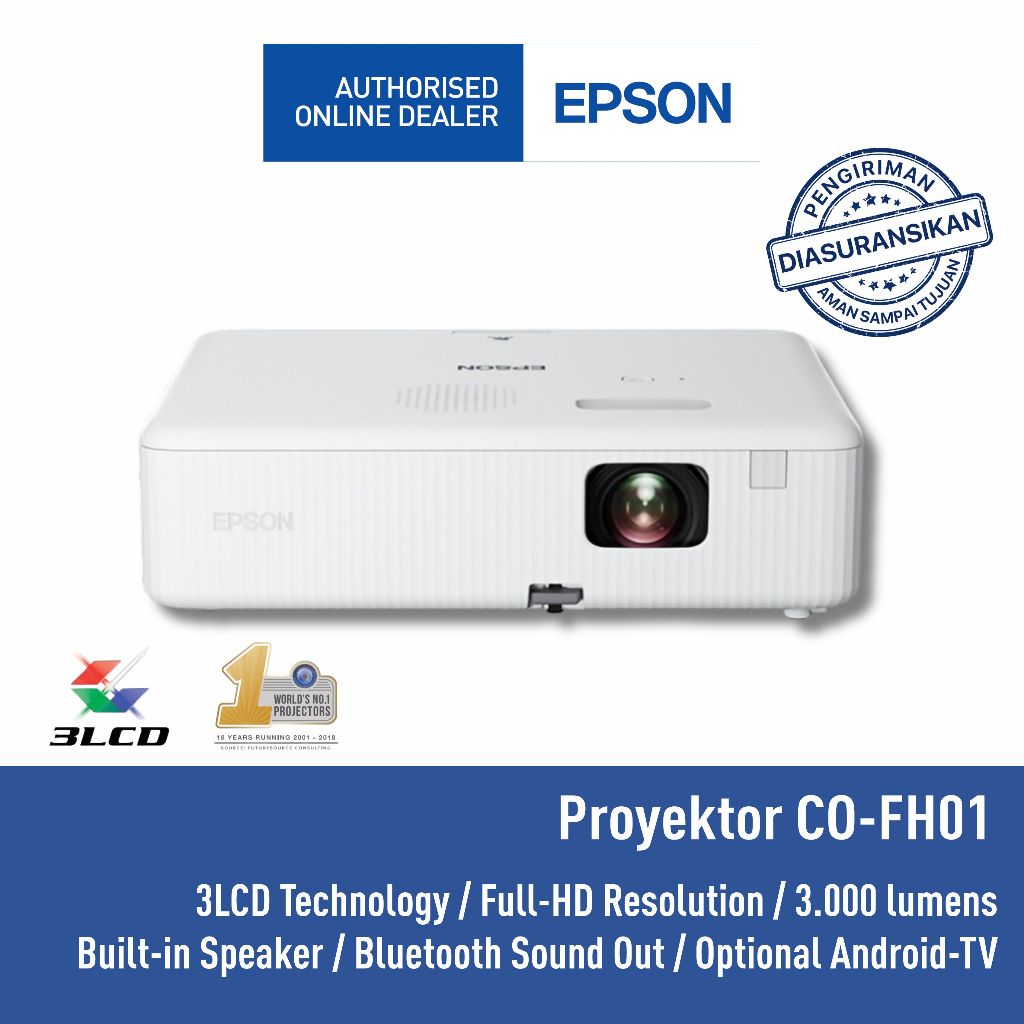 Jual Proyektor EPSON CO FH01 CO-FH01 COFH01 FULL HD 1080p Home Theater ...