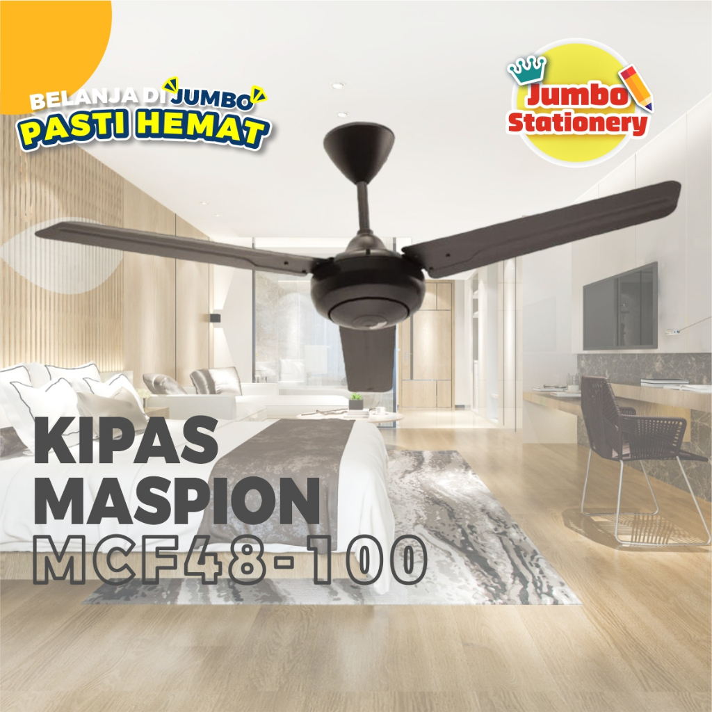 Jual Kipas Angin Plafon 48 inch Maspion CF 240 / MCF48-100 Black ...