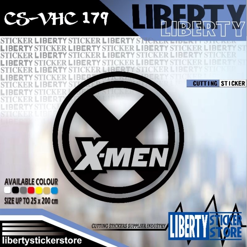Jual xmen logo cutting sticker | xmen logo cutting stiker | sticker ...