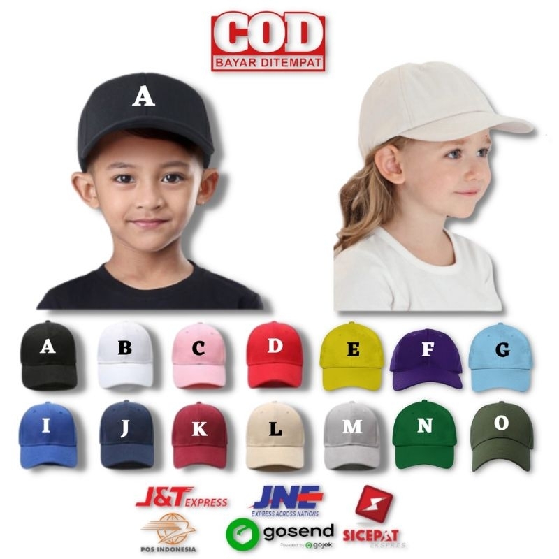 Jual TOPI ANAK INISIAL NAMA / TOPI HURUF CUSTOME | Shopee Indonesia