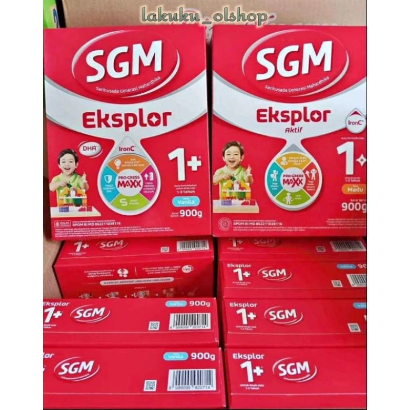 Jual SGM 1+ EKSPLOR aktif pro-gressmax 900gram RASA MADU ATAU VANILA ...