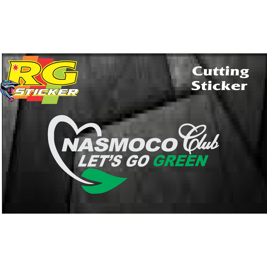 Jual cutting sticker stiker nasmoco club green uk 11 cm | Shopee Indonesia