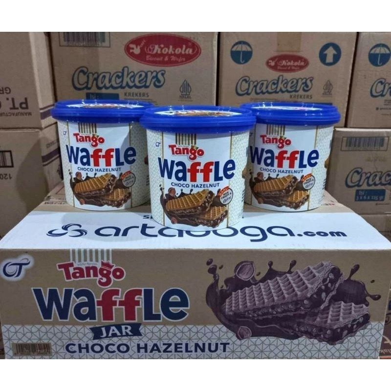 Jual Tango Waffle Jar Kaleng Choco Hazelnut 6x180 gr 1 KARTON Dus ...