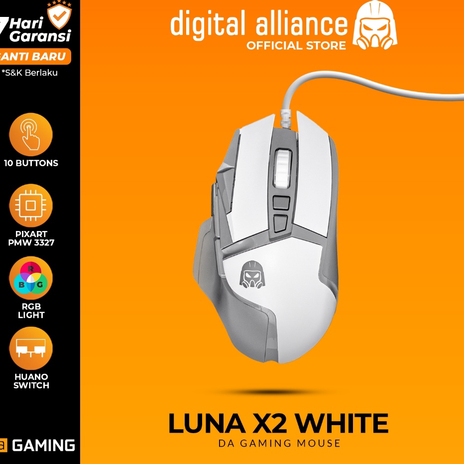 Jual HJ6 Mouse Gaming Digital Alliance Wired Ergonomic RGB Macro 1 ...