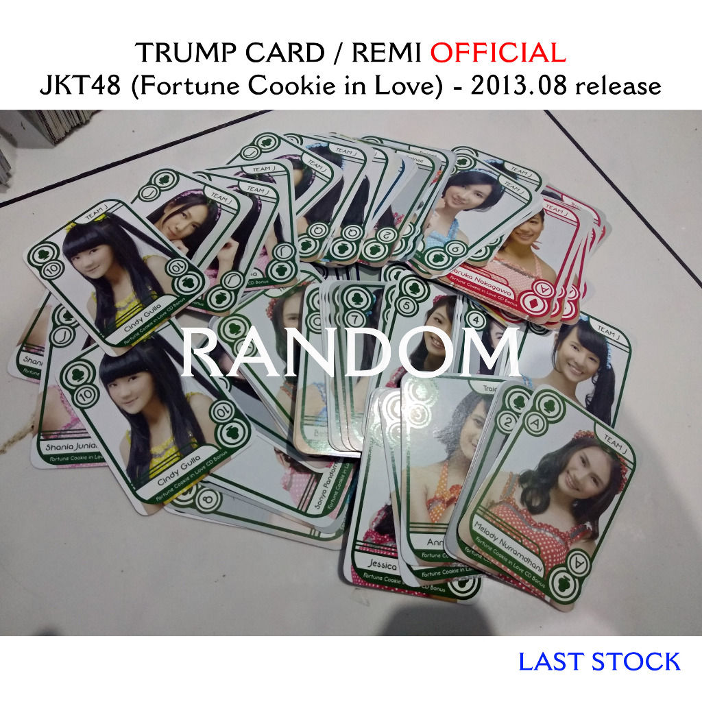 Jual JKT48 Trump Card / Remi edisi Fortune Cookie (RANDOM) - original ...