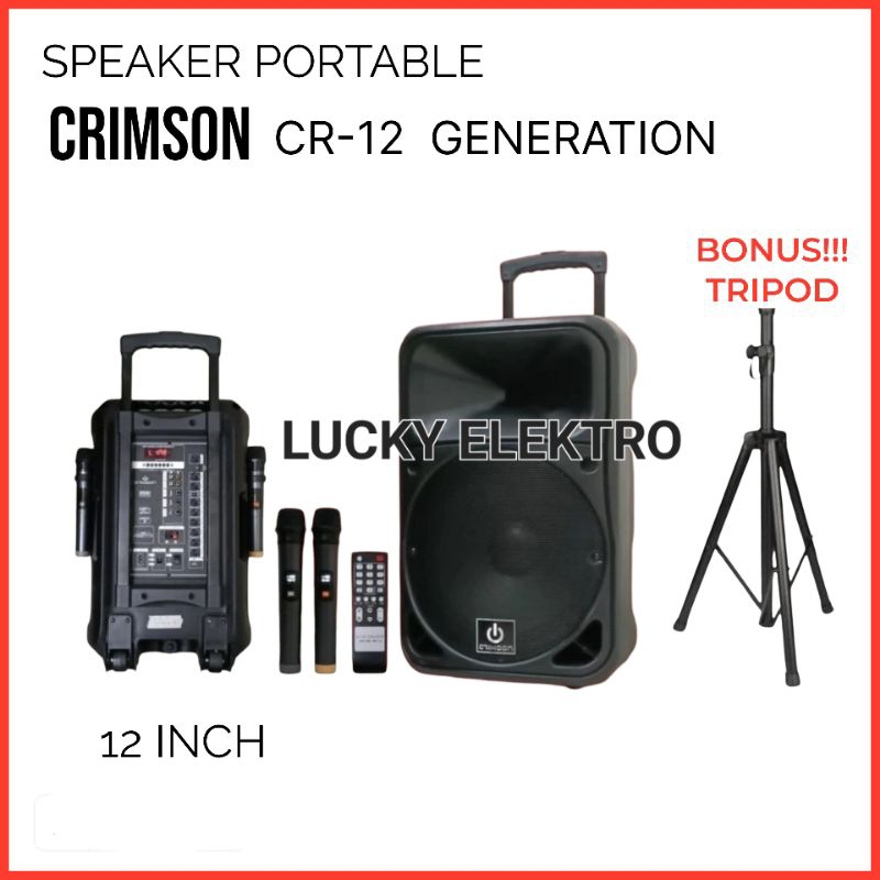 Jual speaker portable crimson cr12 generation cr 12 generation original ...