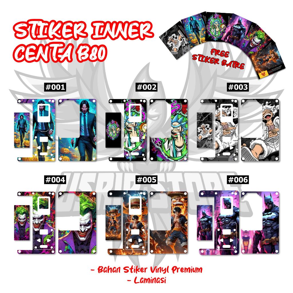 Jual STIKER GARSKIN INNER CENTAURUS B80 / STIKER B80 / INNER B80 / B80 ...