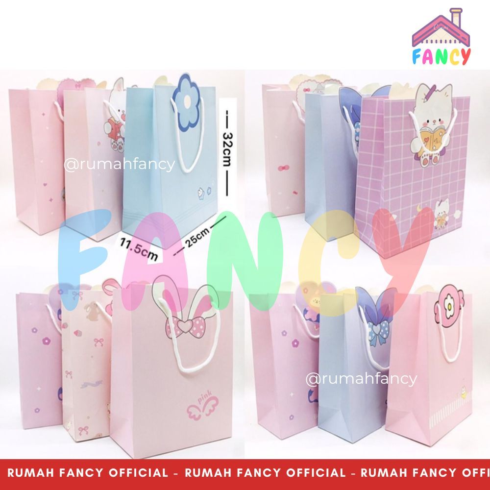 Jual Paper Bag Tali / Goodie Bag/Hand Bag Kertas Tali POND 3D Vertikal ...