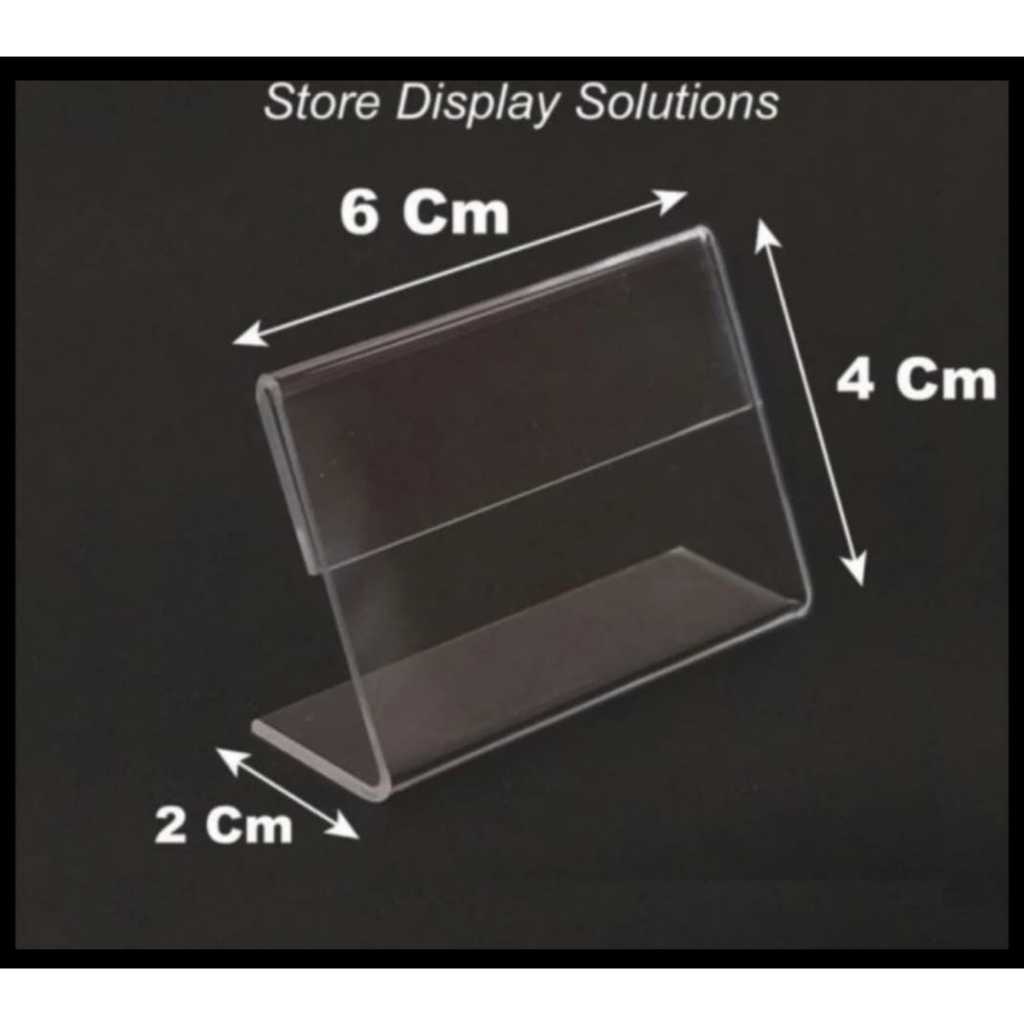 Jual Display label harga akrilik L 4x6 cm / Price Taq Display | Shopee ...