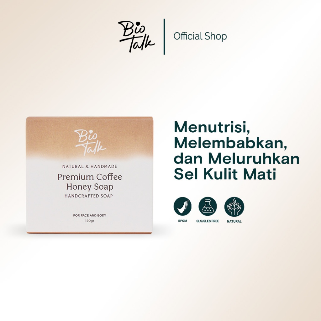 Jual Biotalk Premium Coffee Honey Soap 120 Gram No Sls Sles Sabun