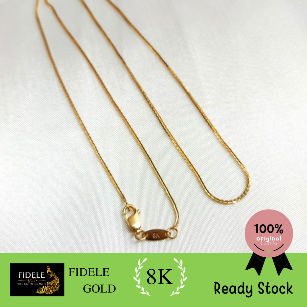 Jual Kalung rantai italy santa fashion dewasa 375 kadar muda 8k ...