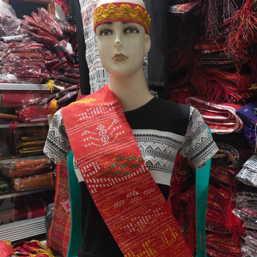 Jual paket 2 selendang puring ulos dan sortali atau ikat kepala adat batak | Shopee Indonesia