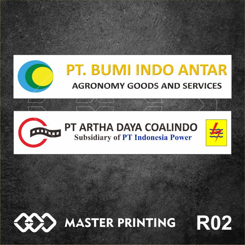 Jual R02 - Stiker Custom Nama Perusahaan, Toko, dan Label Produk ...