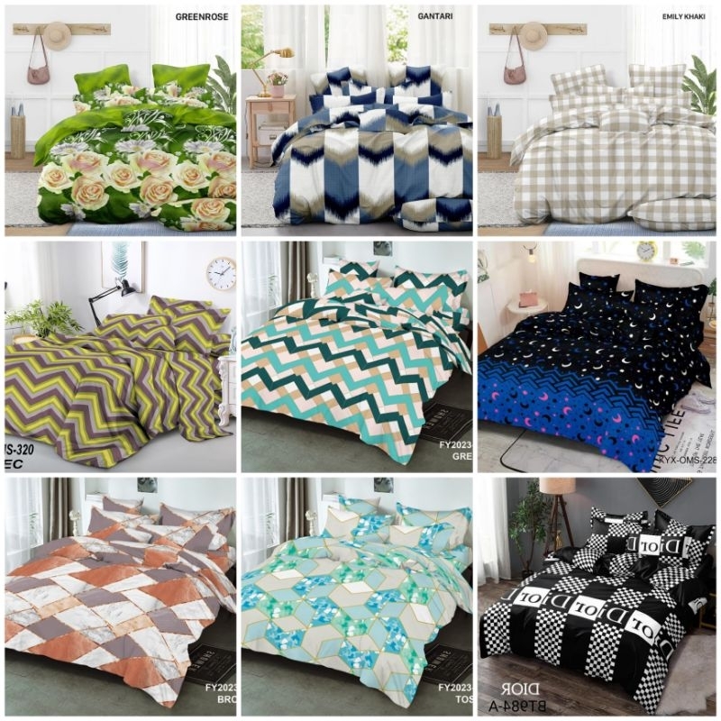 Jual Seprei Set Bonus 2 Sarung Bantal 1 Guling | Shopee Indonesia