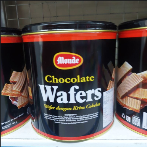 Jual Monde Wafers Rasa Cokelat - 600 gram - Kemasan KALENG | Shopee ...