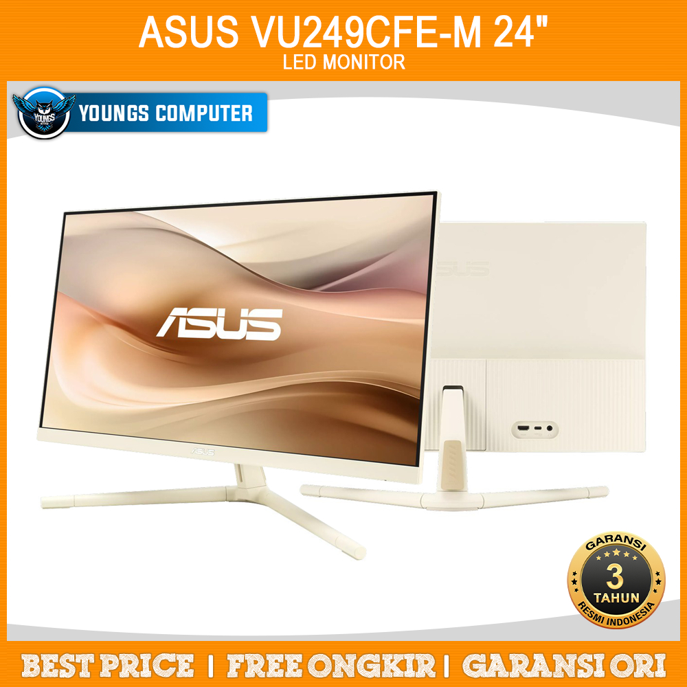 Jual LED ASUS VU249CFE-M 24" | FHD IPS 100Hz USB Type-C 15w GOLD Monitor Gaming | Shopee Indonesia