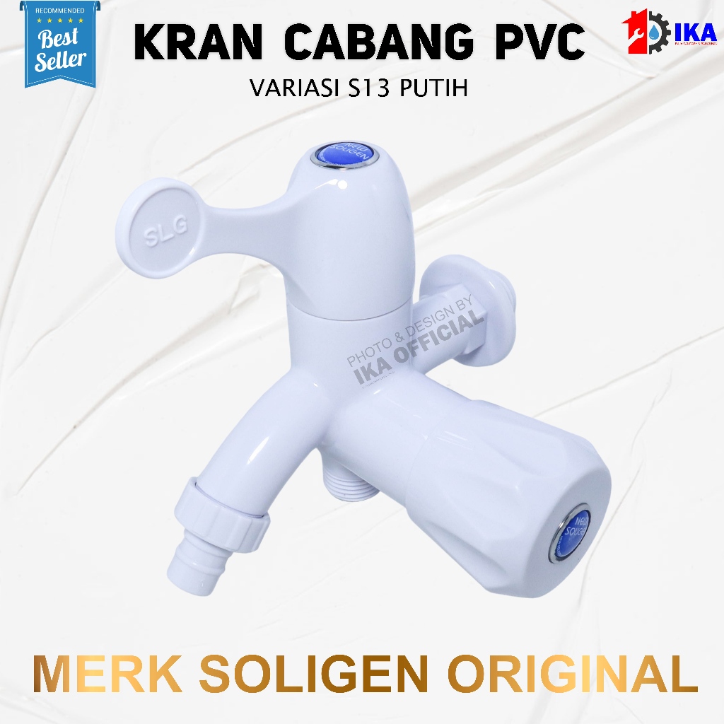 Jual Kran Cabang Shower - Kran Double Engkol Kran PVC SOLIGEN ASLI ...