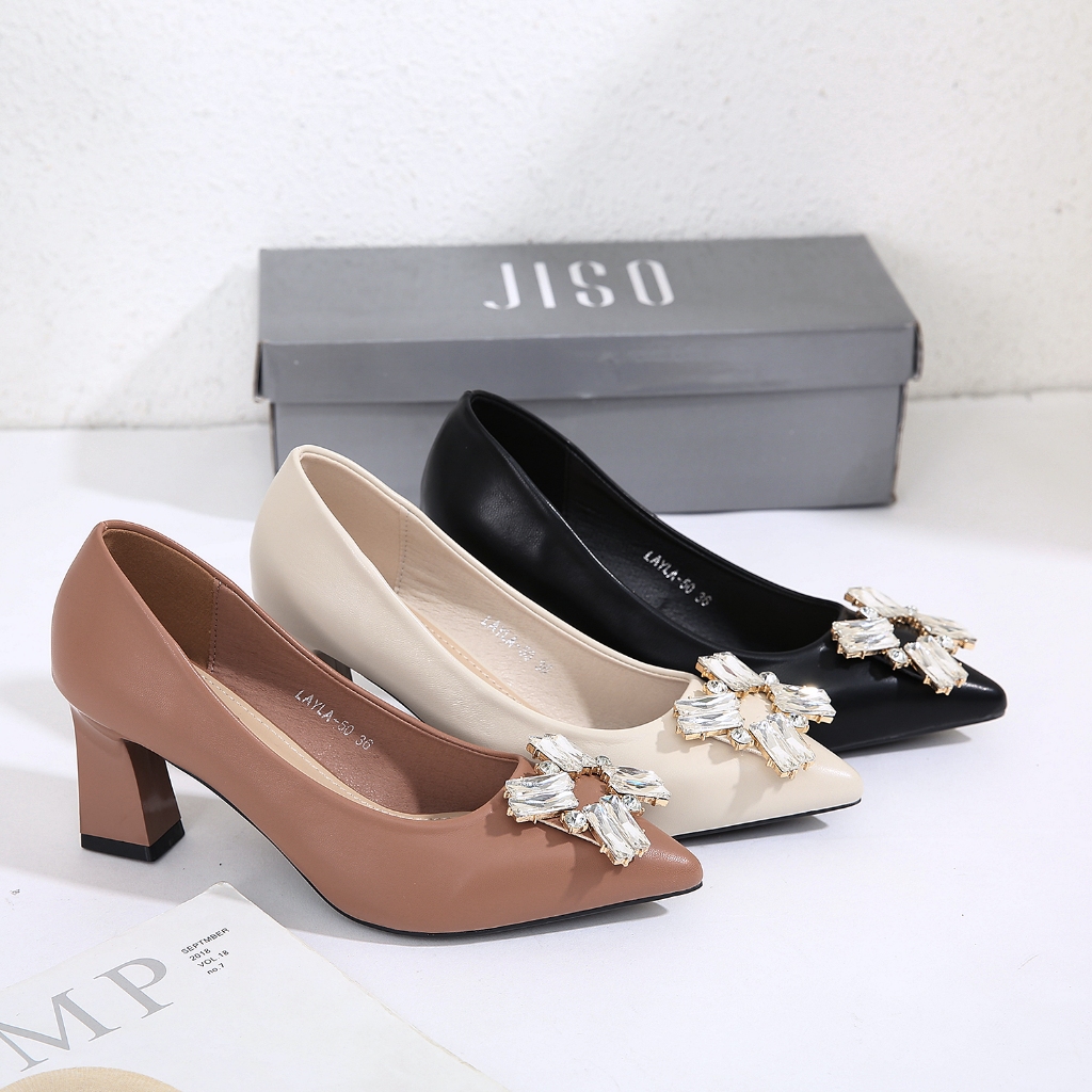 Jual RYONA ROMINA LAYLA-50 Sepatu Kerja Wanita High Heels Wanita 7cm ...