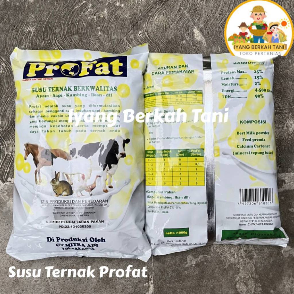 Jual Profat Susu Pengganti Induk Hewan Ternak 1 KG | Shopee Indonesia