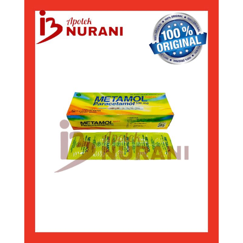 Jual METAMOL TABLET 1 STRIP OBAT UNTUK PANAS DEMAM DAN NYERI | Shopee ...