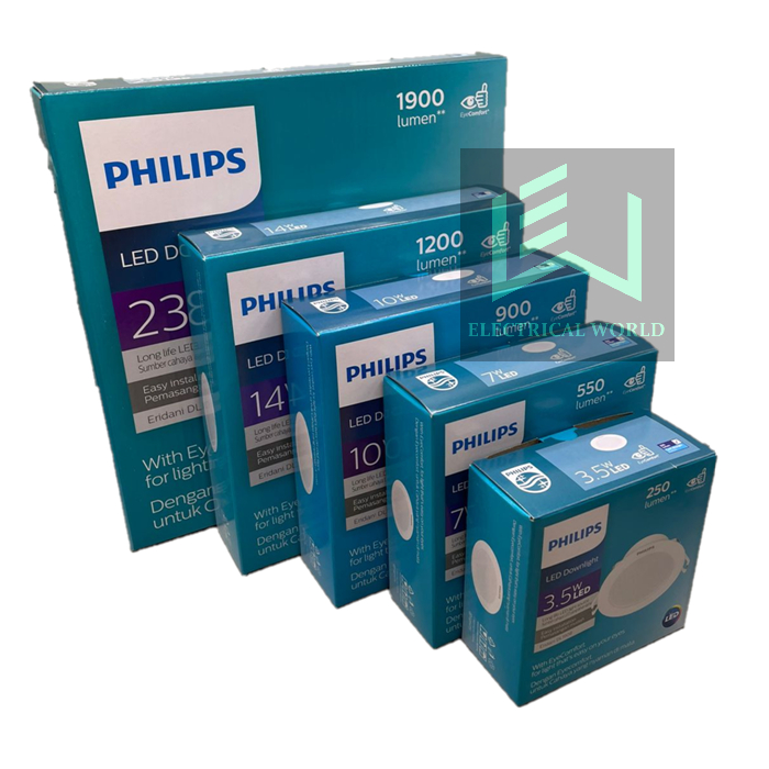 Jual Philips Downlight LED Eridani 3.5W 7W 10W 14W 23W (Putih atau ...