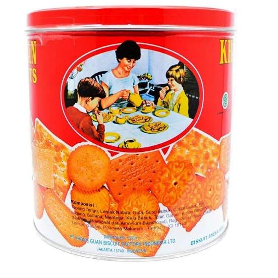 Jual Roti Kaleng Edisi Lebaran Khong Guan Assorted Red Mini Kaleng 650 ...