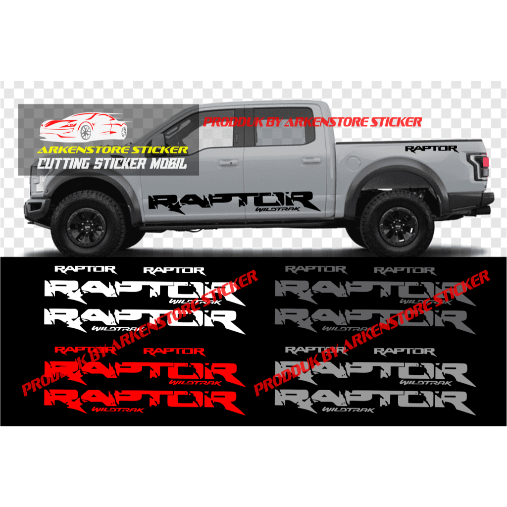 Jual Sticker stiker mobil ford raptor cutting sticker mobil raptor ...