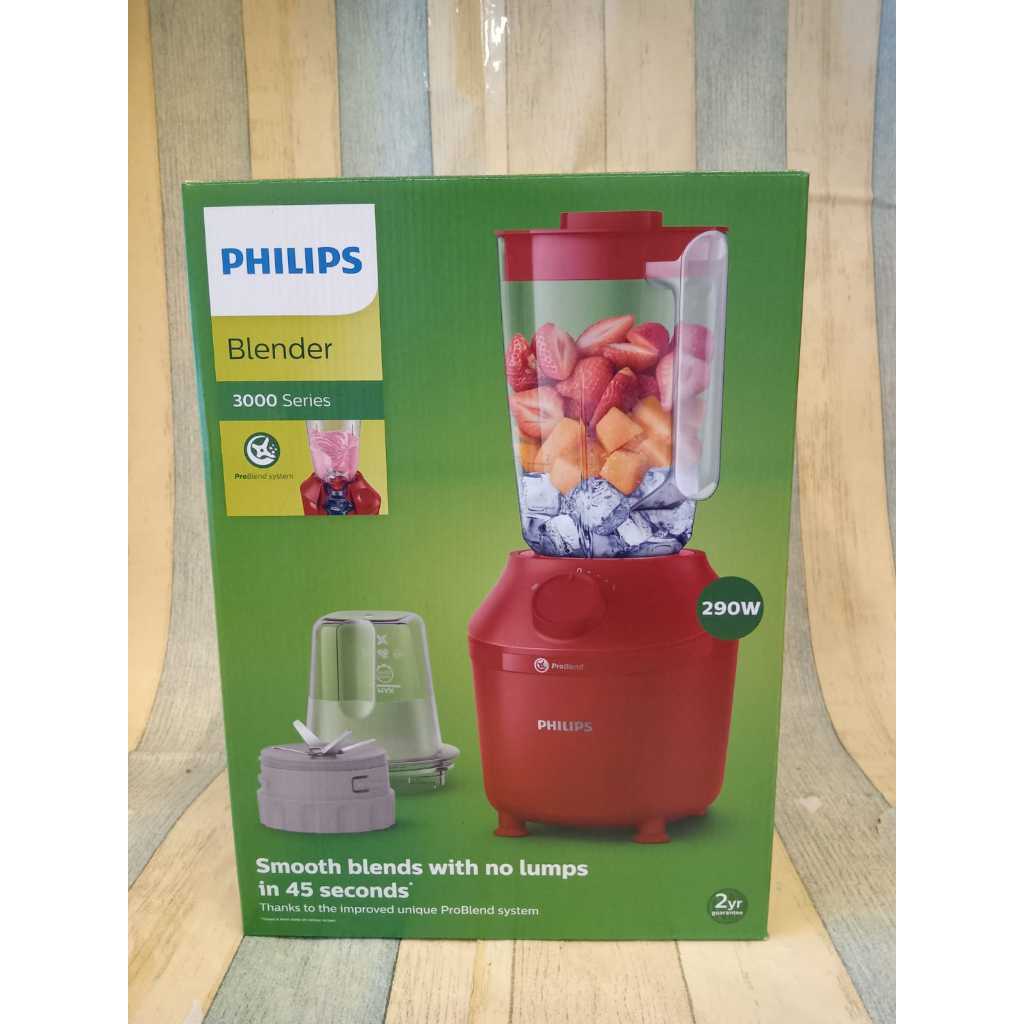 Jual Philips Blender 3000 Series HR2042/13 1 Liter Merah Tidak Pernah ...