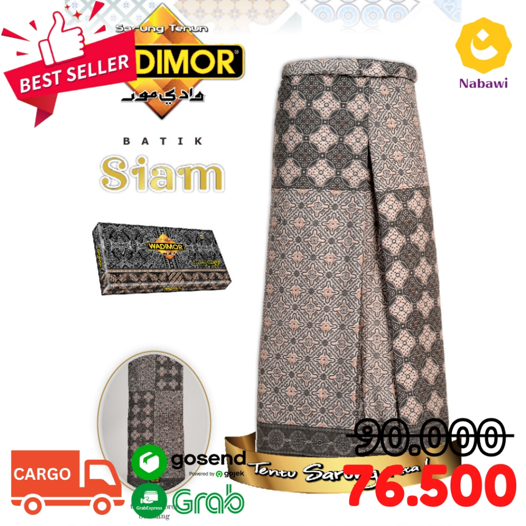 Jual Sarung Tenun Wadimor Motif Batik Siam Terbaru Sarung Motif Gus ...