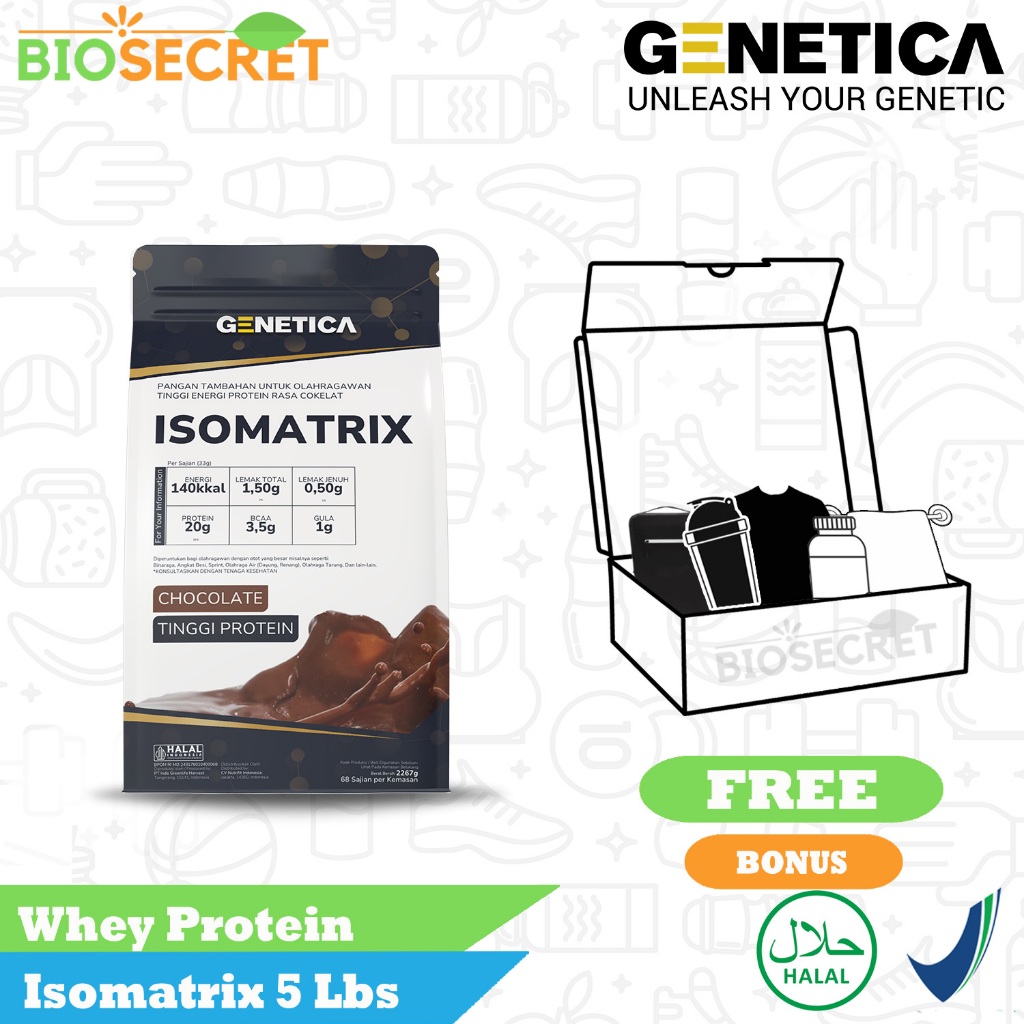 Jual Genetica Isomatrix 5 Lbs Whey Protein Isolate Matrix | Shopee ...