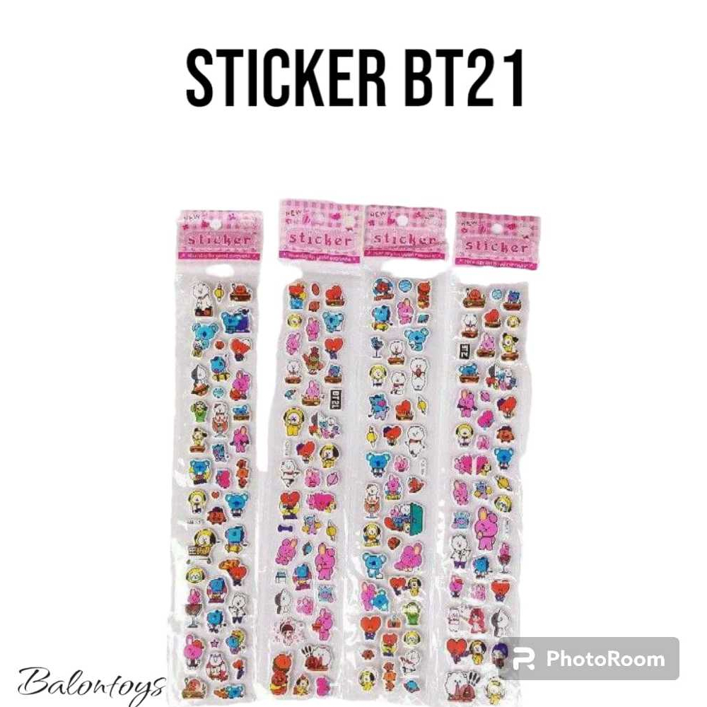 Jual BT21 STICKER TIMBUL / BTS STICKER KEREN KECE KEKINIAN KOREA ...