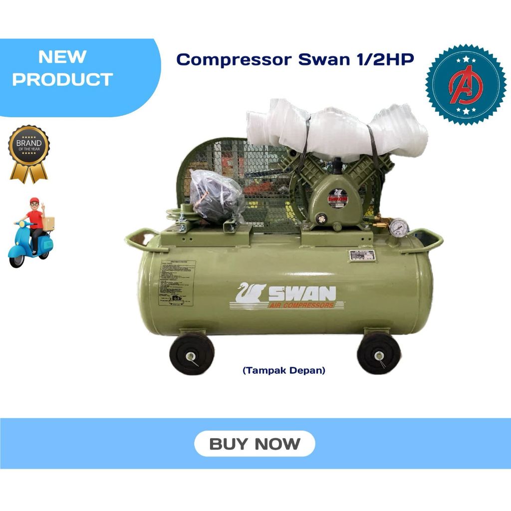 Jual Kompressor Angin Unloading Swan 1/2 HP SVU-212 / Air Compressor ...