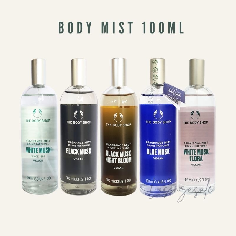 Jual The Body Shop Musk Series Body Mist (White musk, black musk, night ...