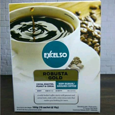 Jual Excelso Robusta Gold 100gr isi 10 sachet | Shopee Indonesia