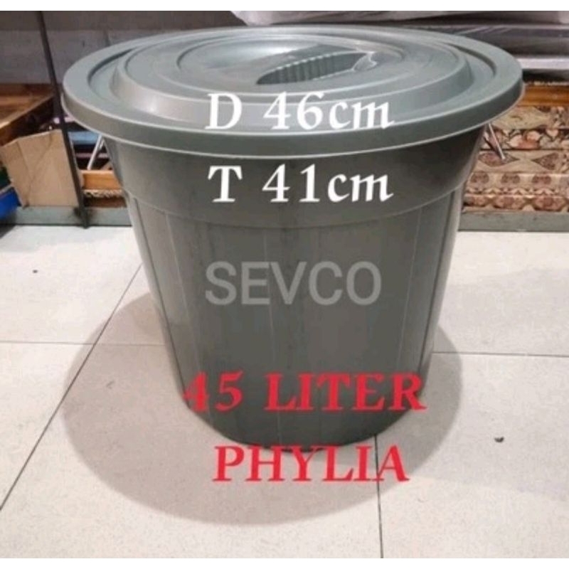 Jual BASKOM PLASTIK JUMBO EMBER CUCI BAJU 45 LITER + TUTUP | Shopee ...