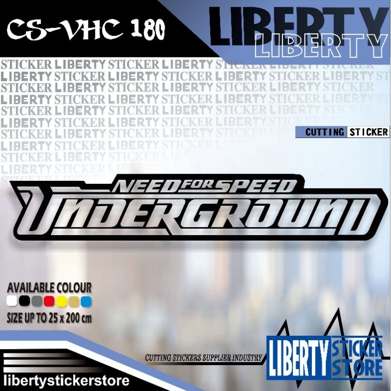Jual BIG need for speed underground cutting sticker | need for speed ...