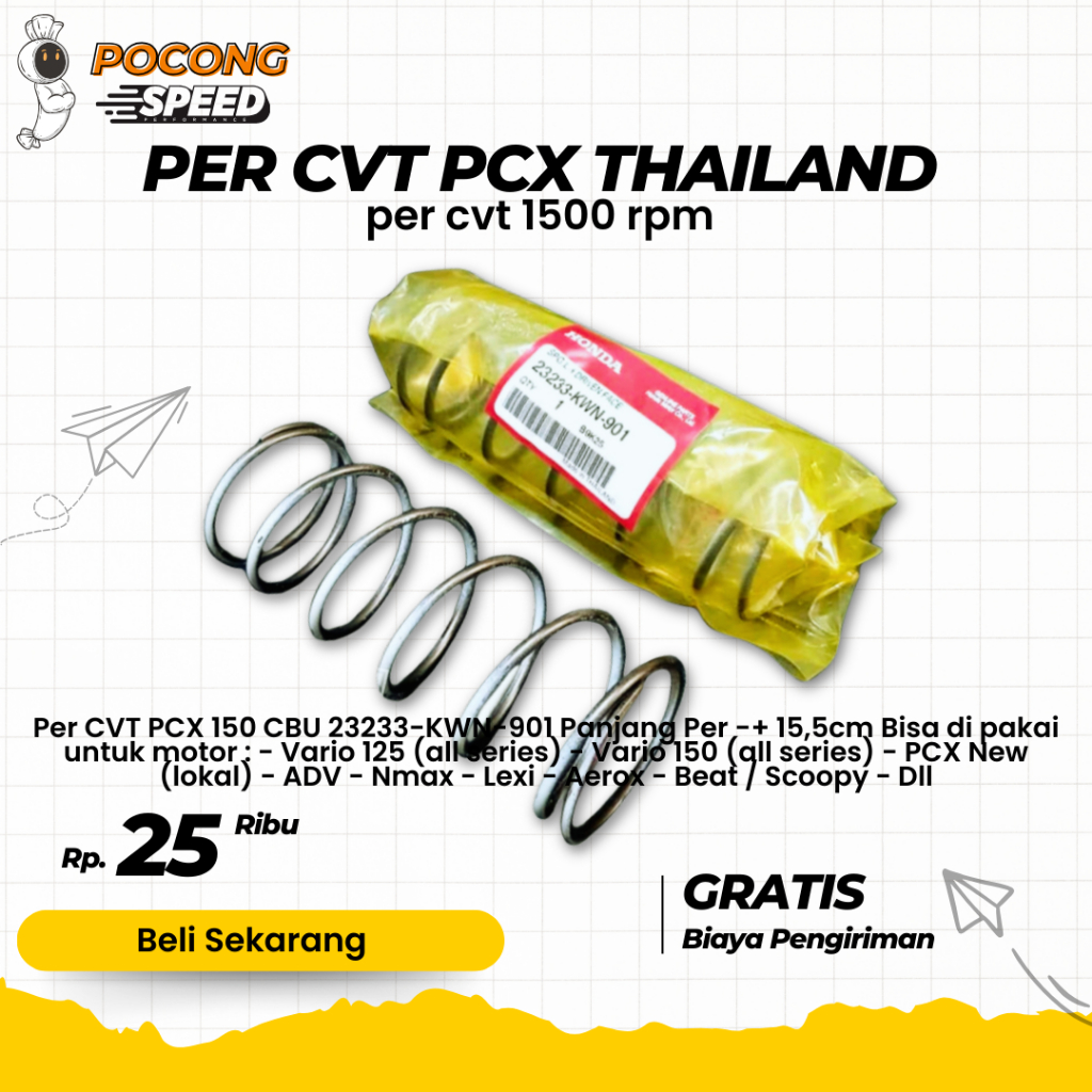 Jual PER CVT PCX CBU PCX 150 THAILAND PER CVT PCX 150 CBU THAILAND ...