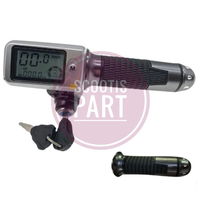 Jual Handle Gas Throttle LCD Display Dan Kunci 36v 48v 60v Sepeda ...