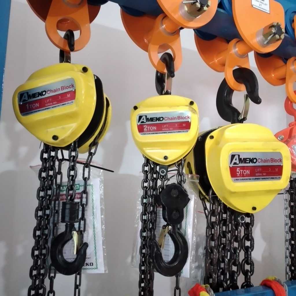 Jual CHAIN BLOK/ TAKEL/ KATROL KEREK 1 TON X 3 METER | Shopee Indonesia